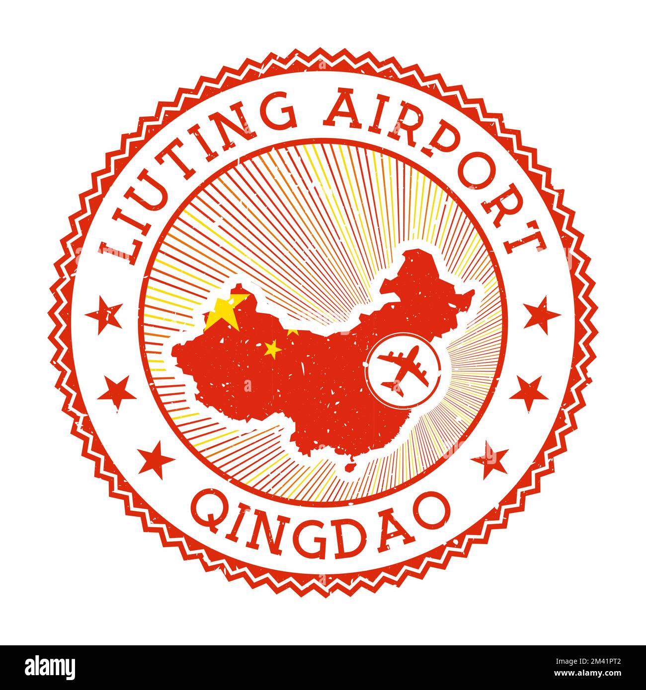 Qingdao city flag Cut Out Stock Images & Pictures - Alamy