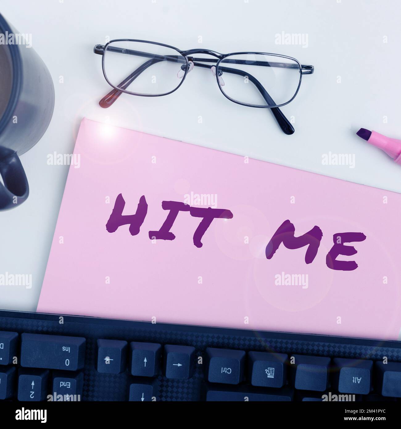 Writing displaying text Hit Me. Business overview asking someone to ...