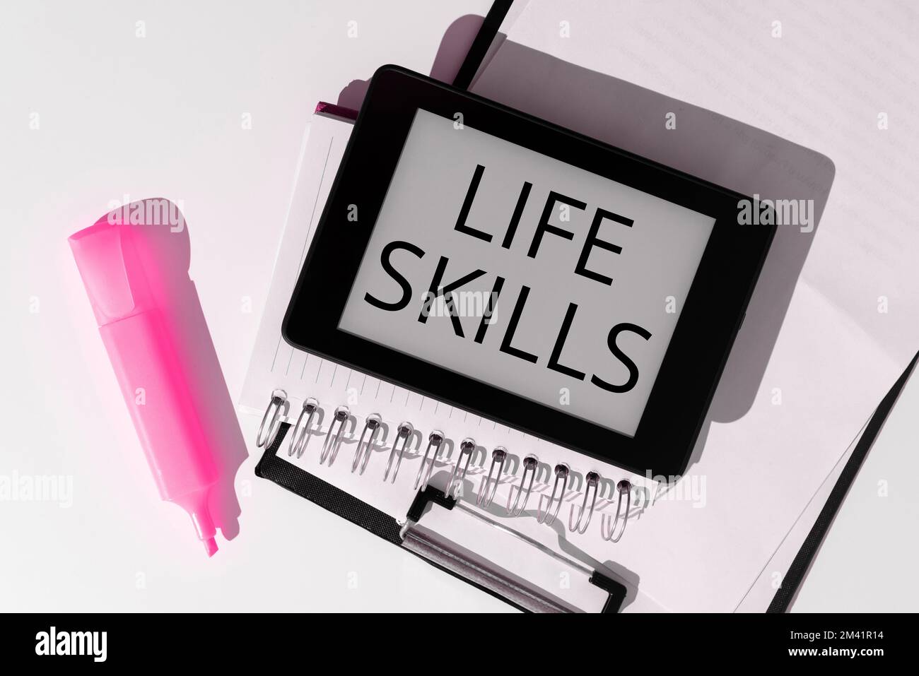 Hand writing sign Life Skills. Conceptual photo that is necessary or ...