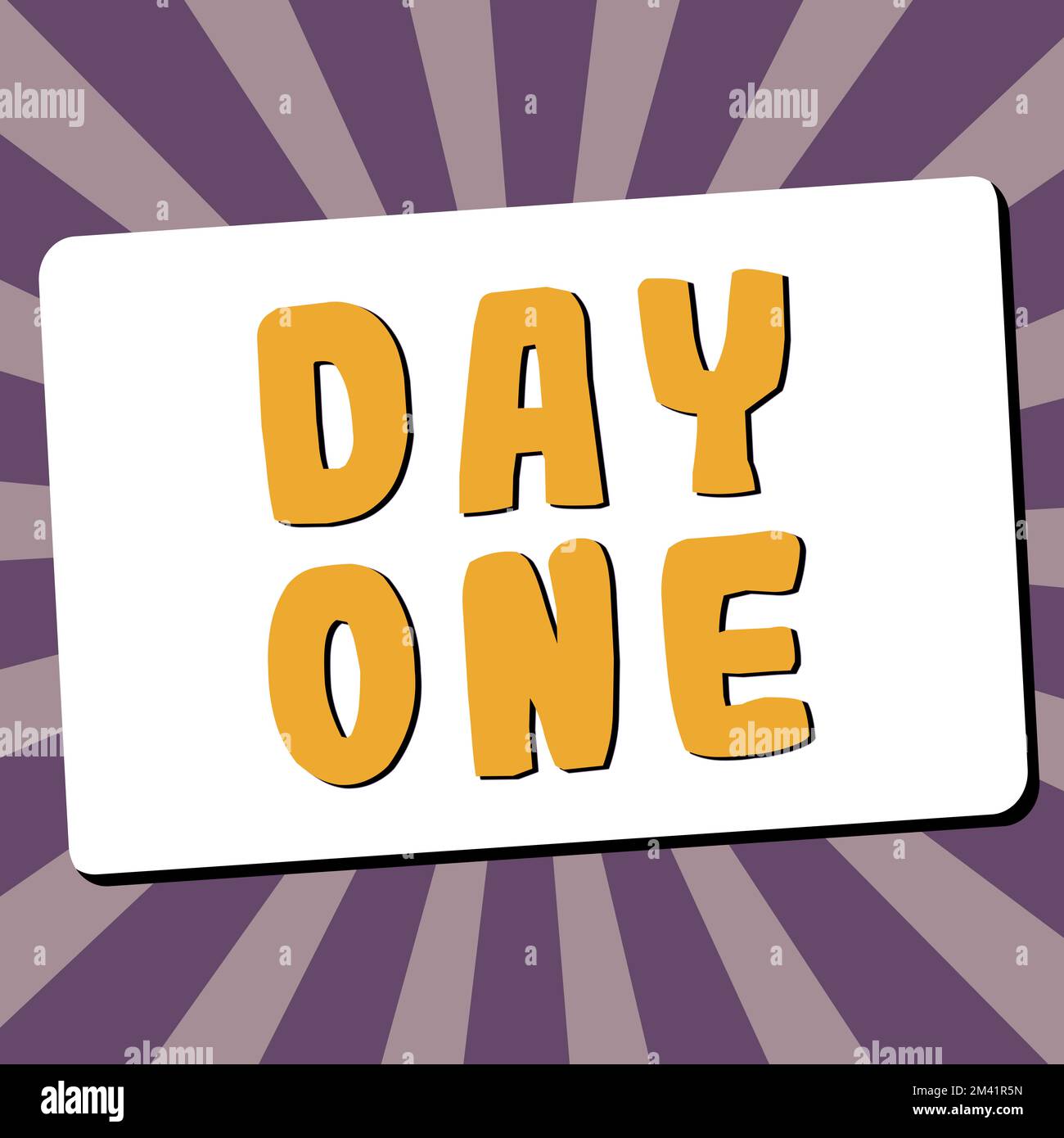 Inspiration showing sign Day One. Internet Concept Start moment First ...