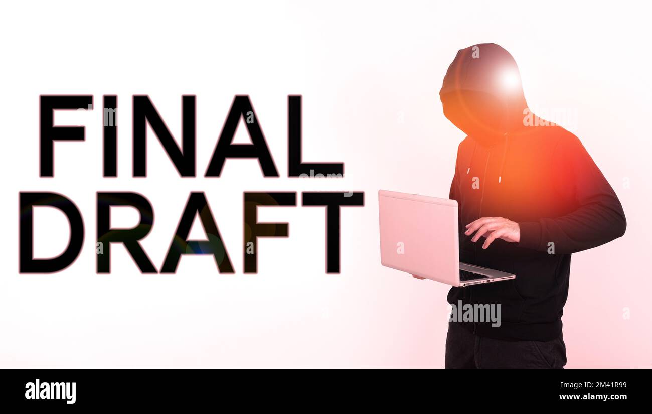 Writing displaying text Final Draft. Conceptual photo final version of ...