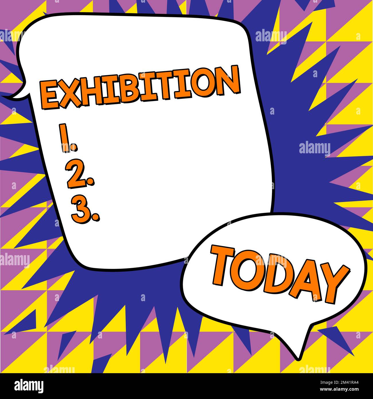 Sign displaying Exhibition. Concept meaning and act of exposing ...