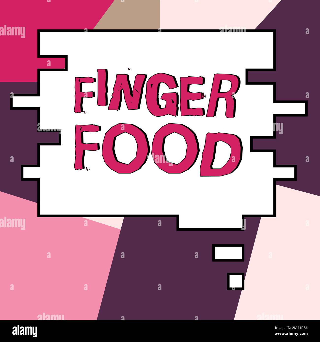 Hand writing sign Finger Food. Business approach products and ...