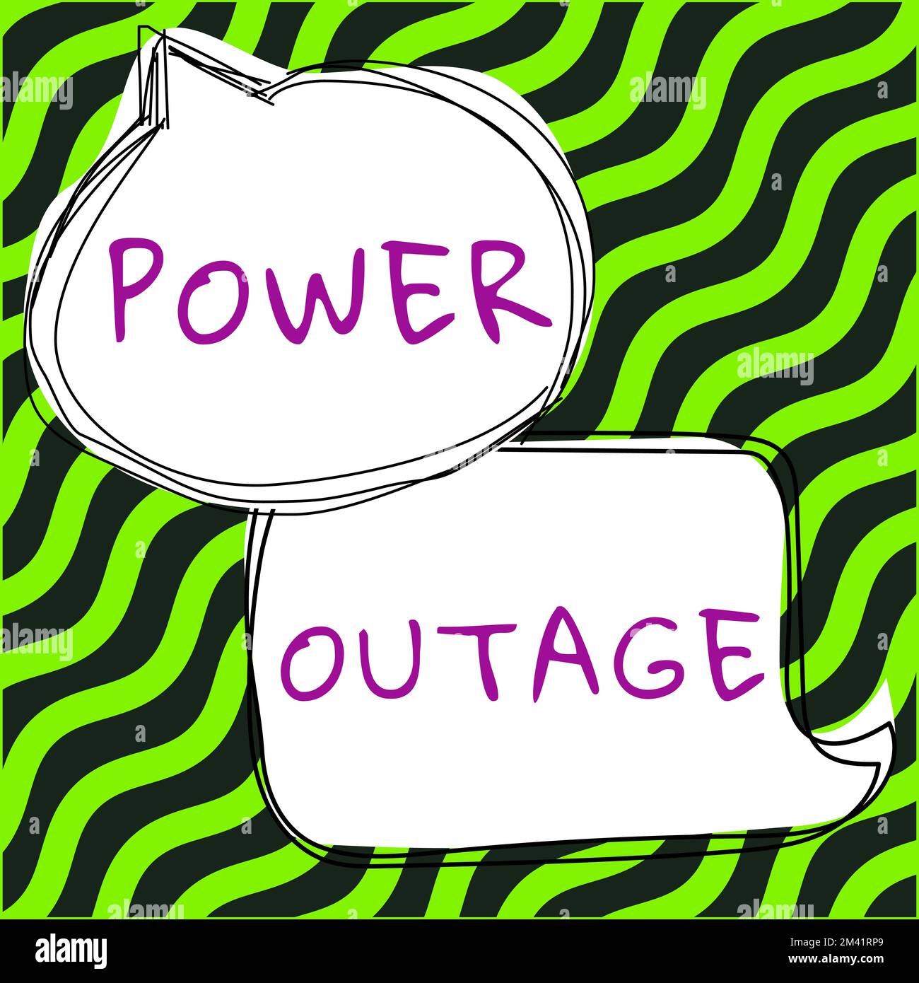 Text sign showing Power Outage. Word Written on The ability to ...