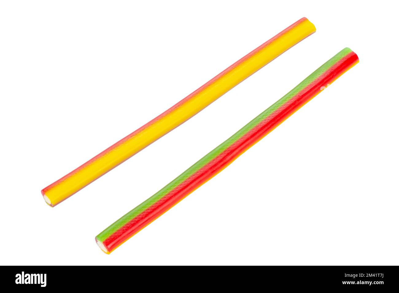 Liquorice paste isolated on the white background. Multicolored candy ...