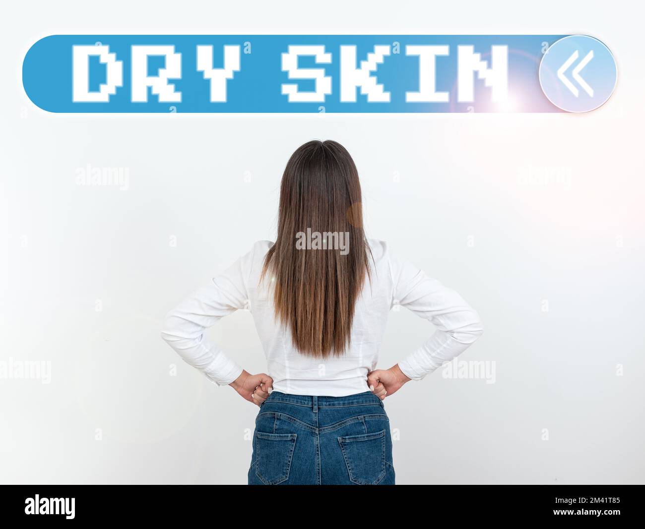 Text sign showing Dry Skin. Business showcase uncomfortable condition ...