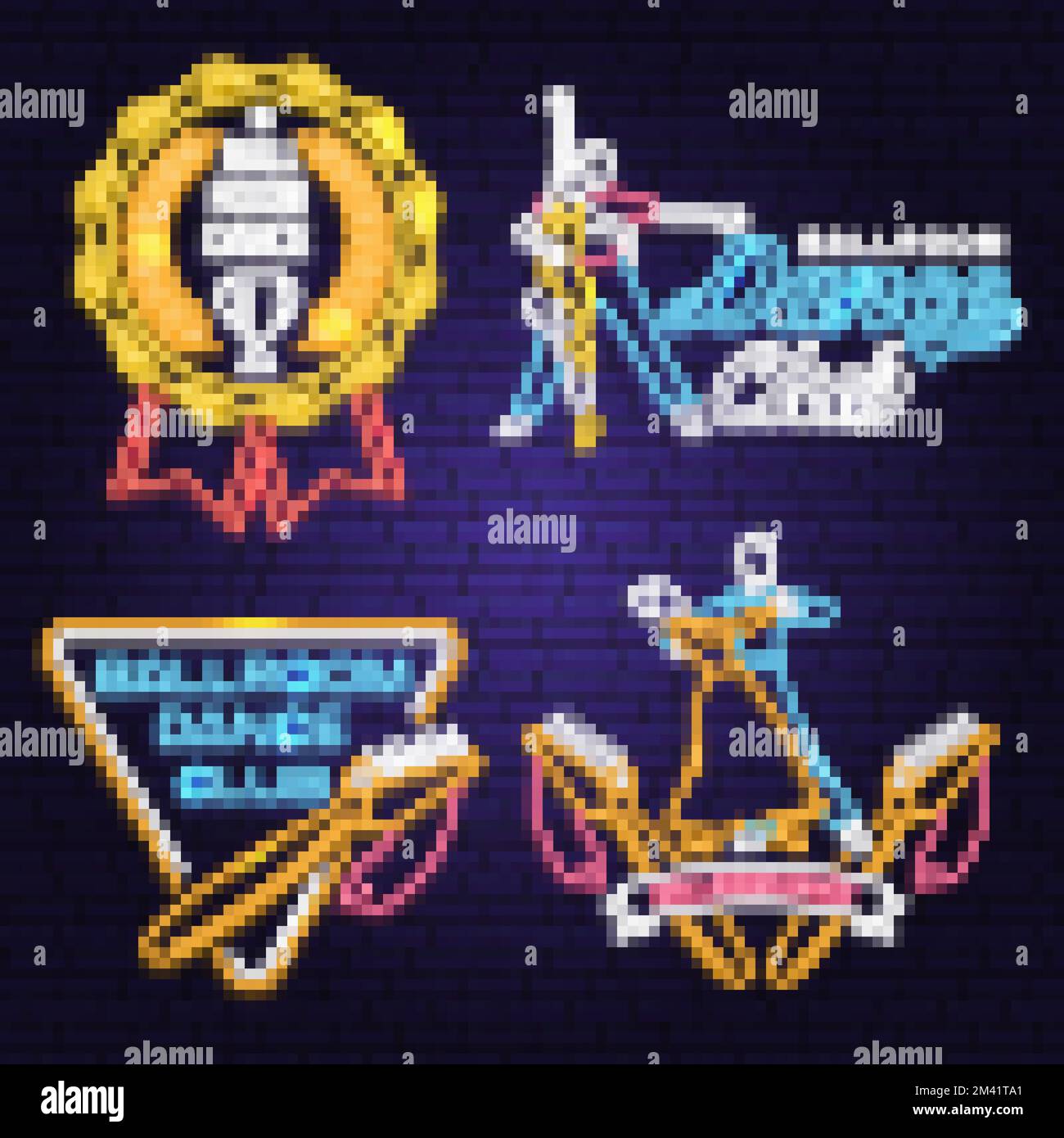 Set of Ballroom dance sport club Bright Neon Sign. Dance sport neon ...