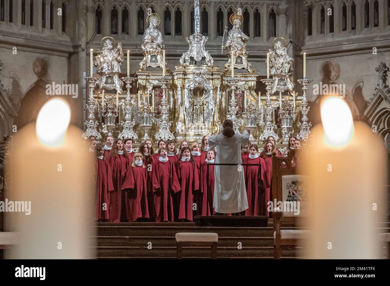 Regensburg, Germany. 18th Dec, 2022. The girls' choir of the ...