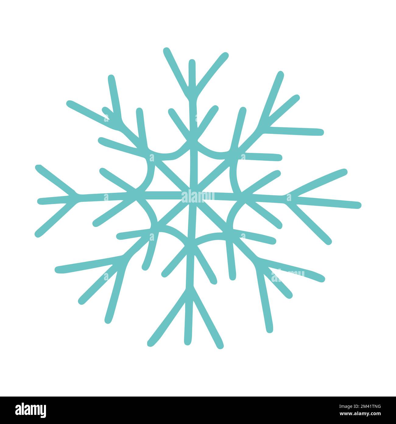 Doodle snowflake vector Stock Vector Image & Art - Alamy