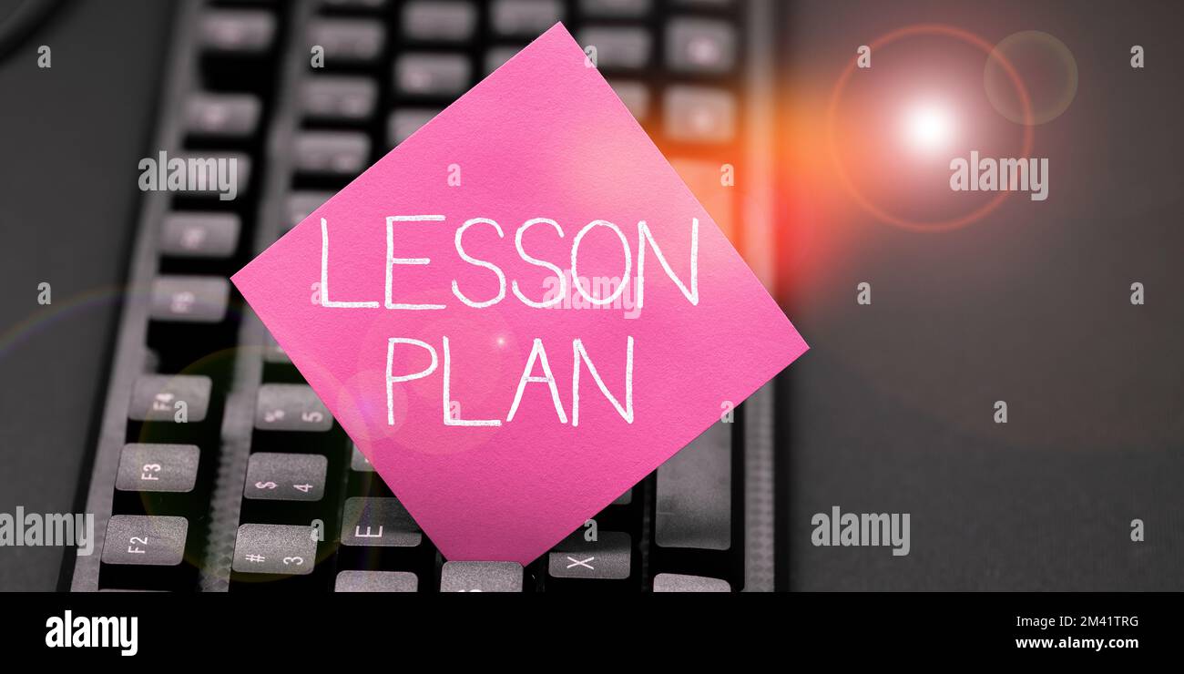 Writing displaying text Lesson Plan. Concept meaning a teacher's ...