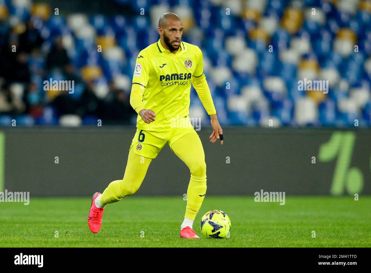 Villareal's French midfielder Etienne Capoue controls the ball During ...