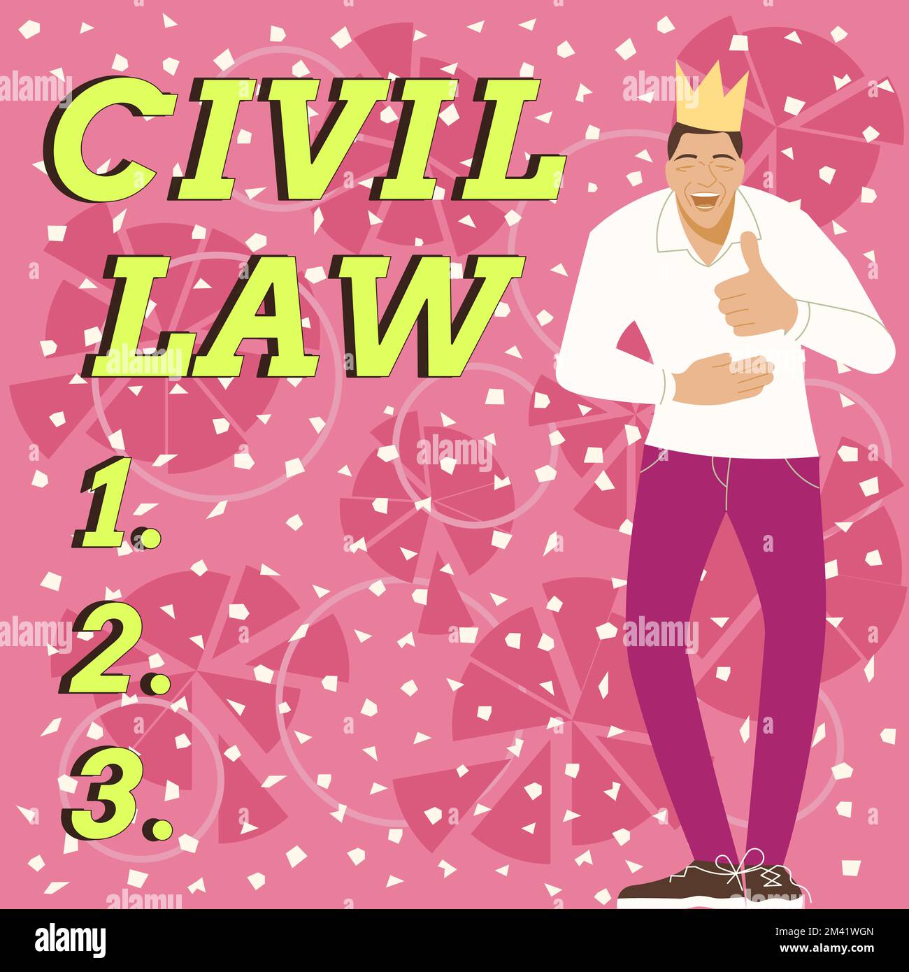Sign Displaying Civil Law Internet Concept Law Concerned With Private Relations Between Members 