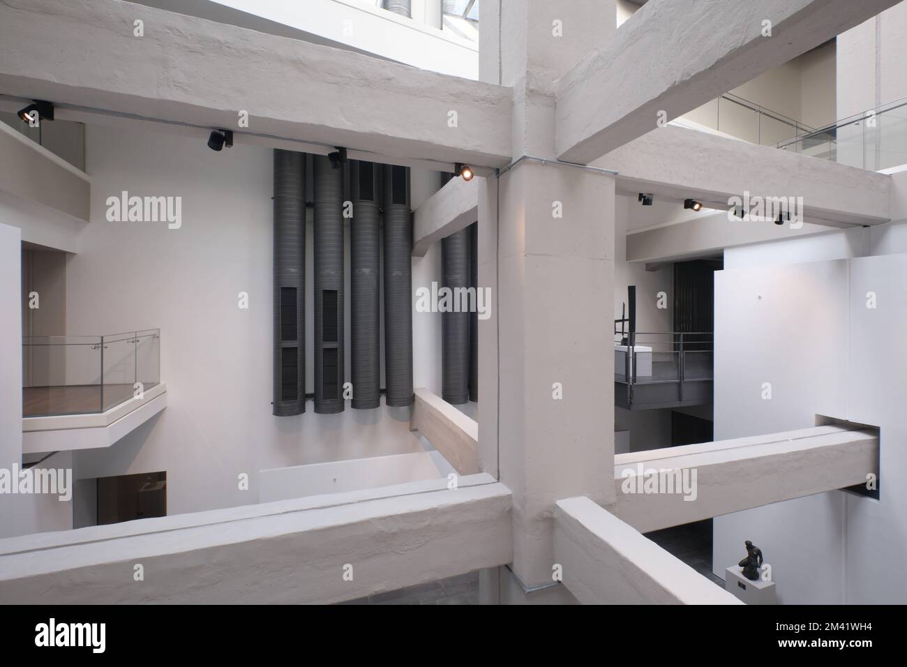 Istanbul, Turkey - December 17 2022: Atrium and art exhibition hall ...