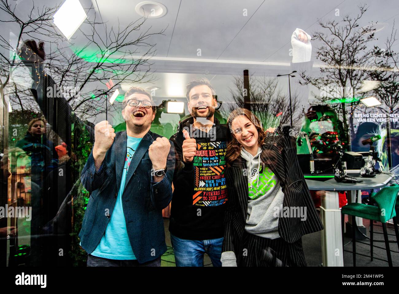 AMERSFOORT - DJs Barend van Deelen, Sophie Hijlkema and Rob Janssen are ...