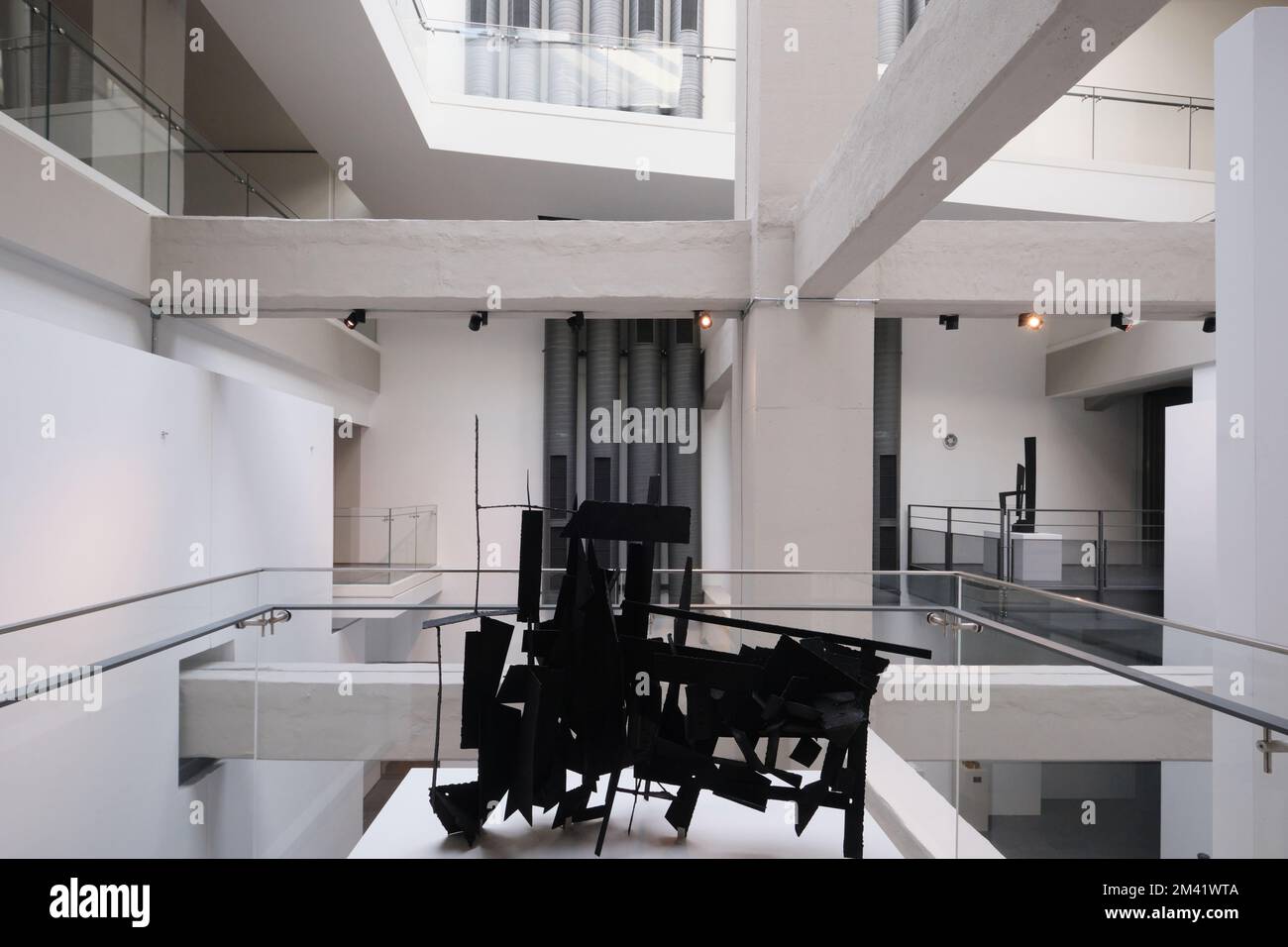 Istanbul, Turkey - December 17 2022: Atrium and art exhibition hall ...