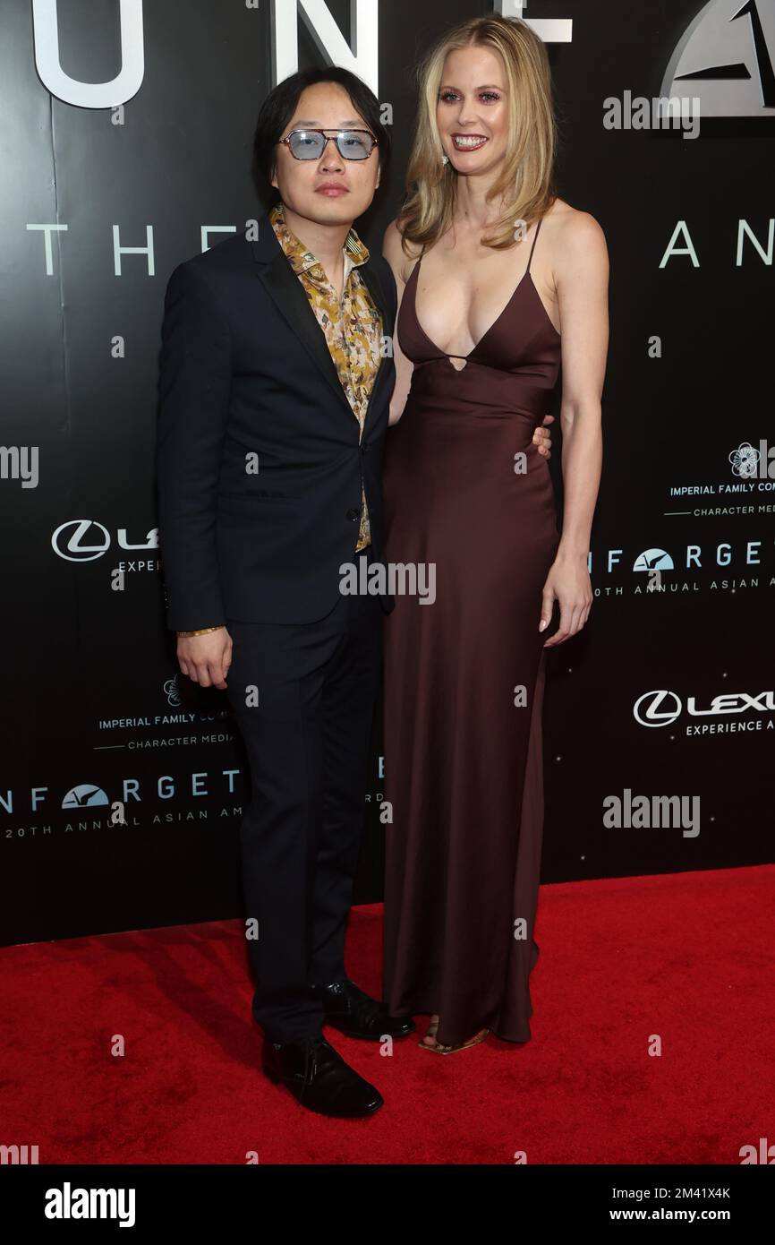 17 December 2022 -Beverly Hills, California - Jimmy O. Yang,Brianne Kimmel. UNFORGETTABLE: The ...