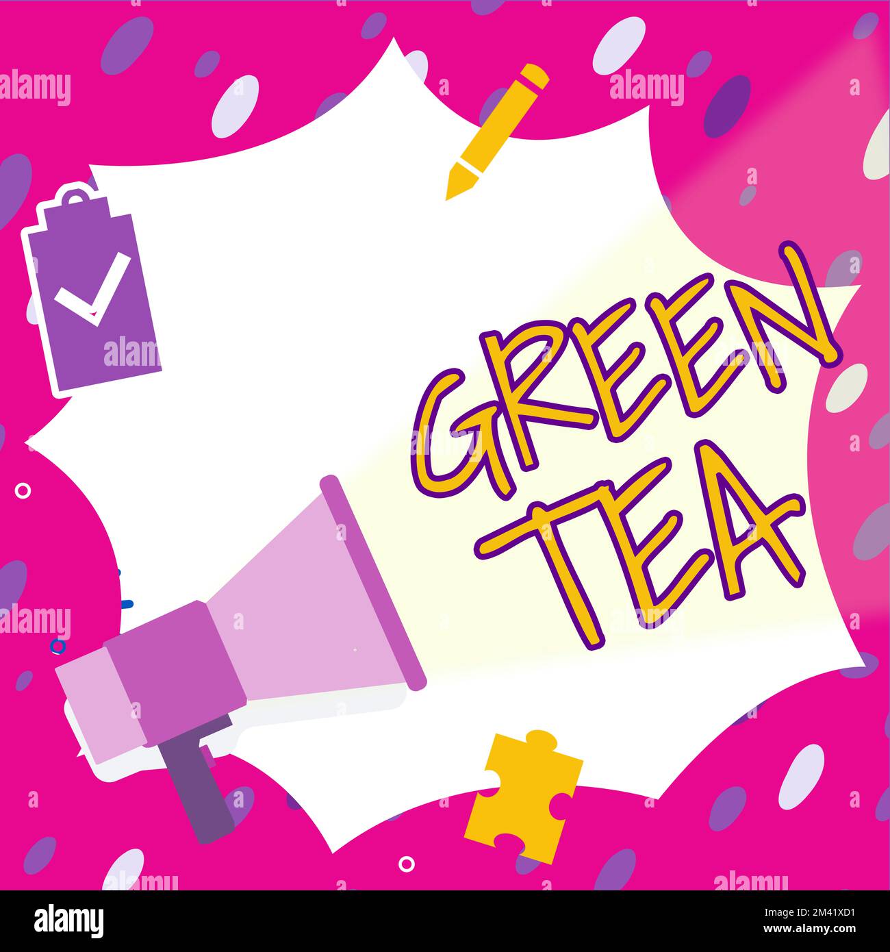 Sign displaying Green Tea. Word for type of tea that is made from ...
