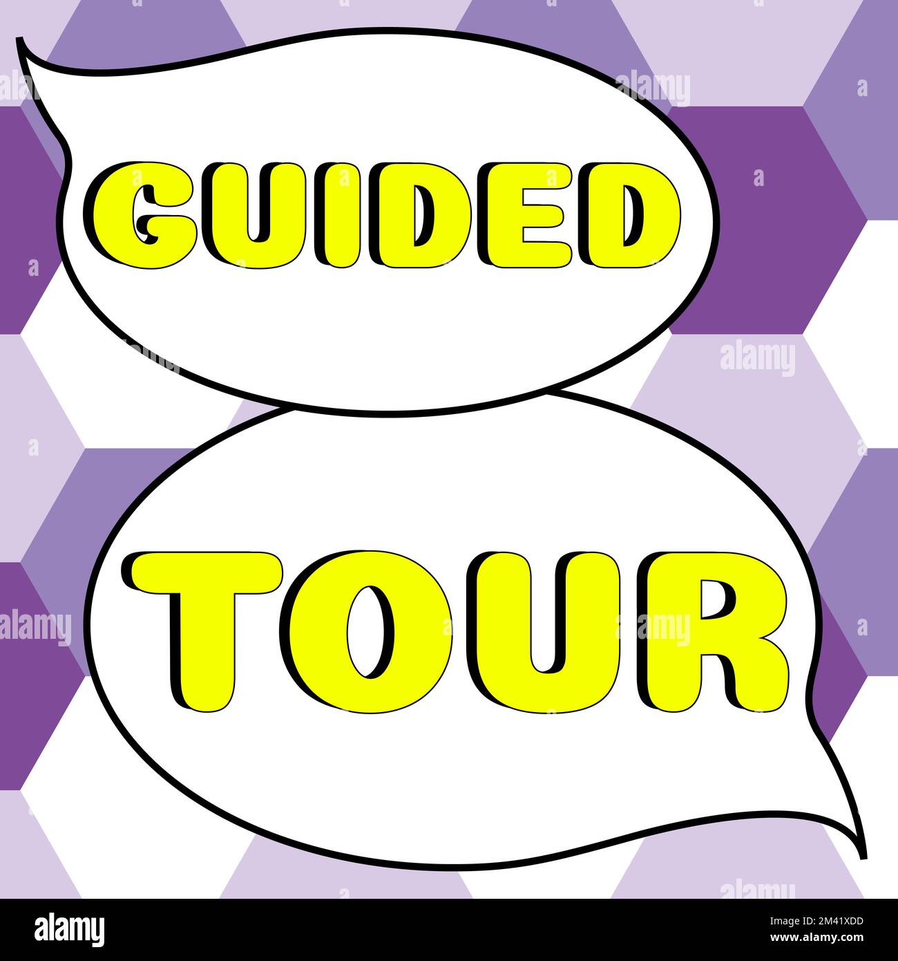 Hand writing sign Guided Tour. Internet Concept advice or information ...