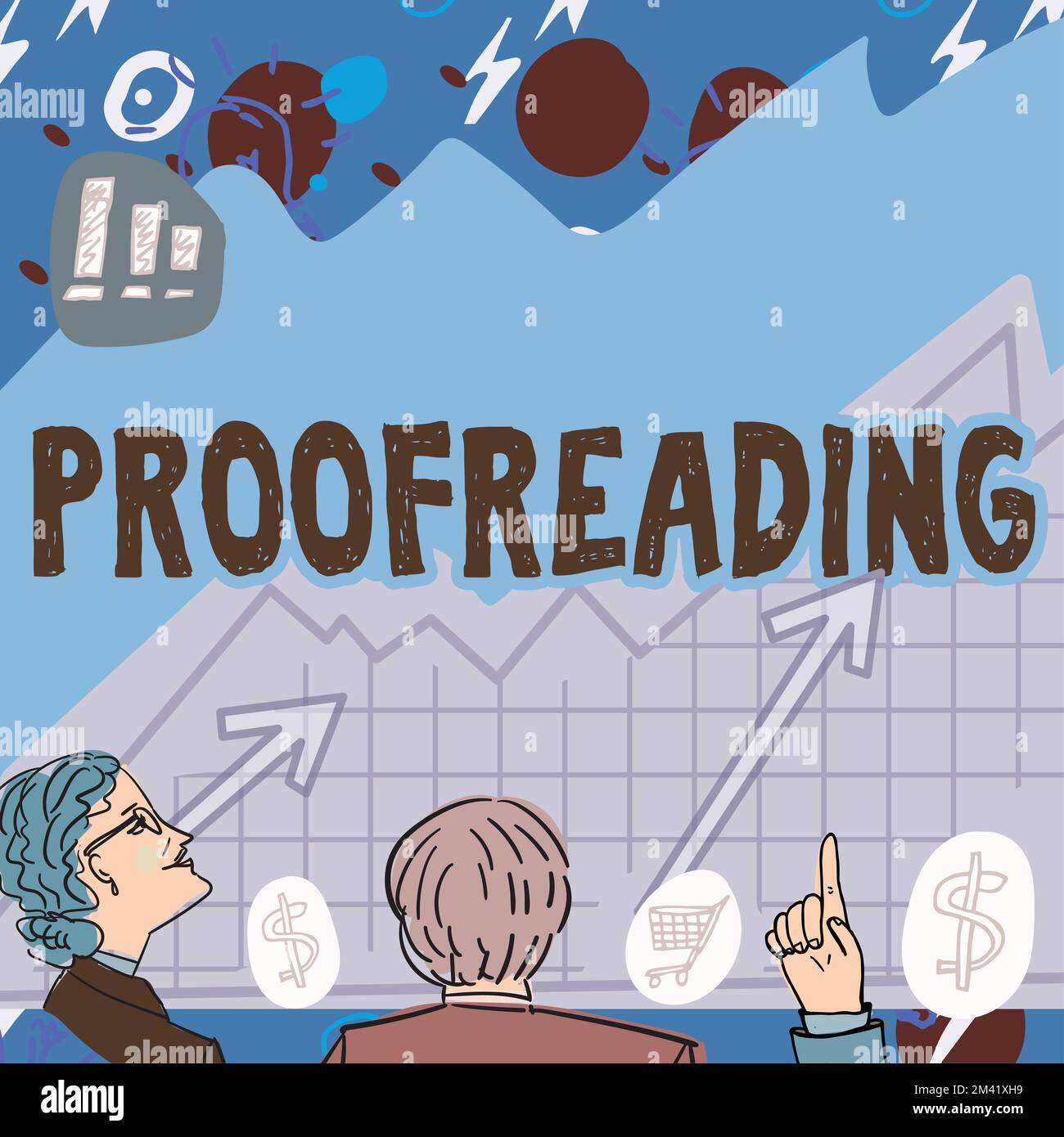 Conceptual Caption Proofreading Business Concept Act Of Reading And