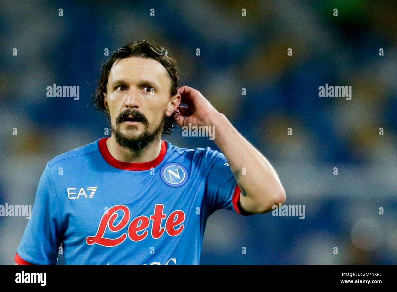 SSC Napoli's Portuguese defender Mario Rui looks During the friendly ...