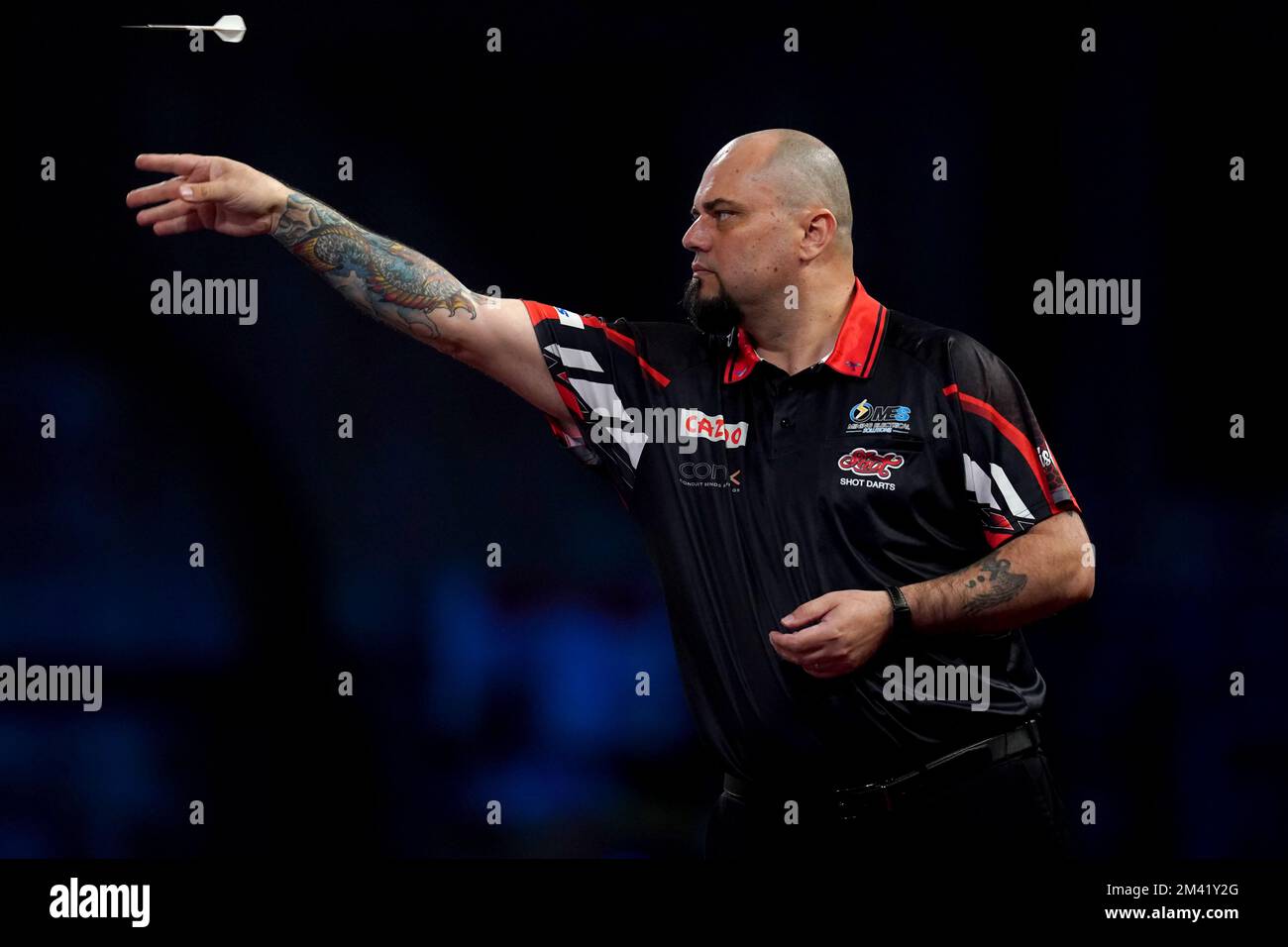 Raymond Smith during his match against Karel Sedlacek during day four ...