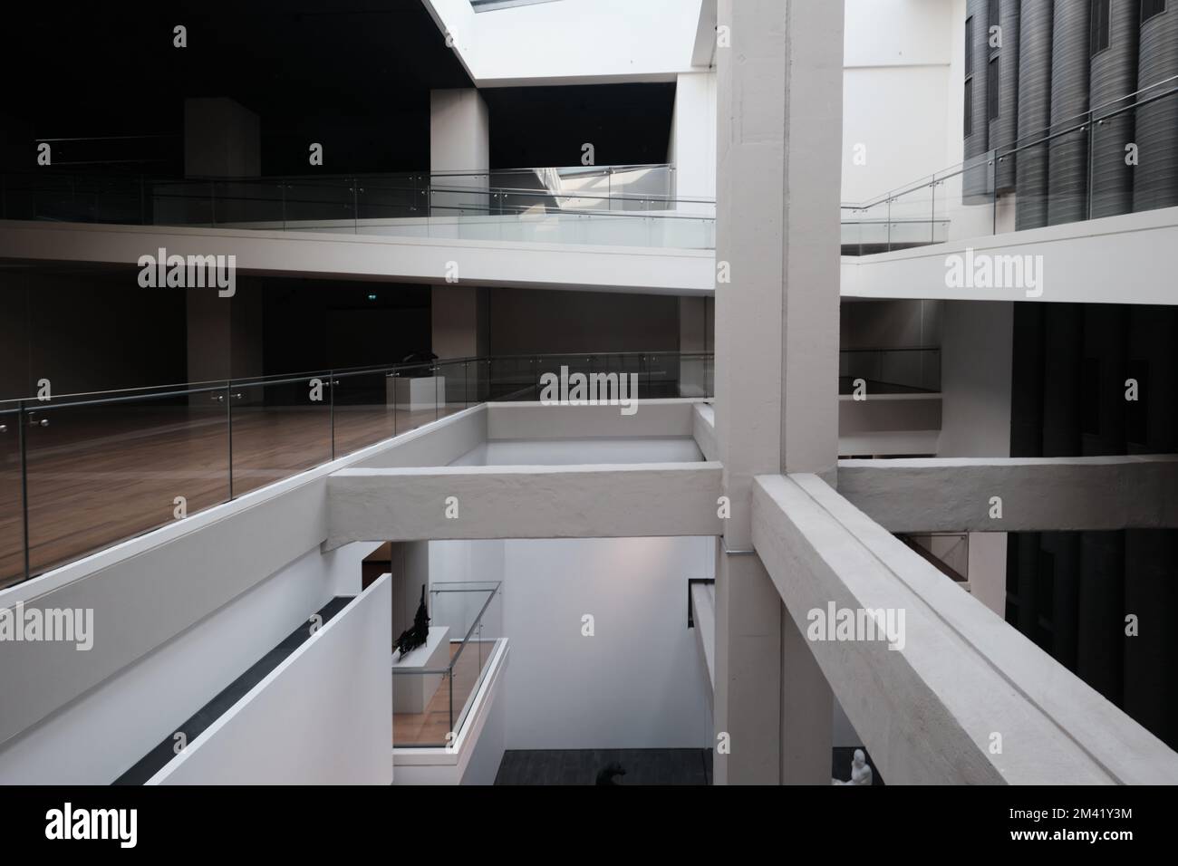 Istanbul, Turkey - December 17 2022: Atrium and art exhibition hall ...