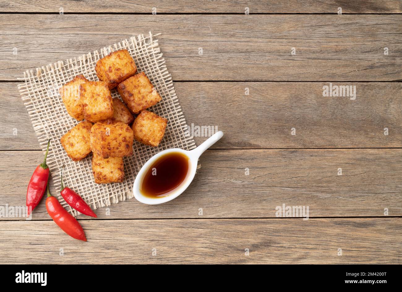 Tapioca dice, typical northeast brazilian food with sugar syrup over ...