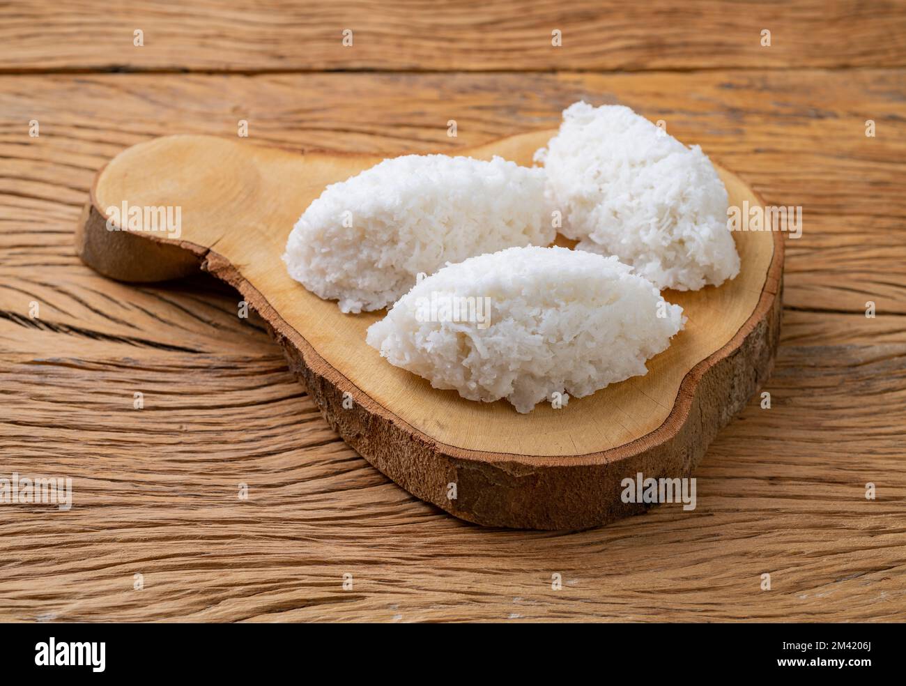 Cocada, traditional latin american coconut candy with grated coconut ...