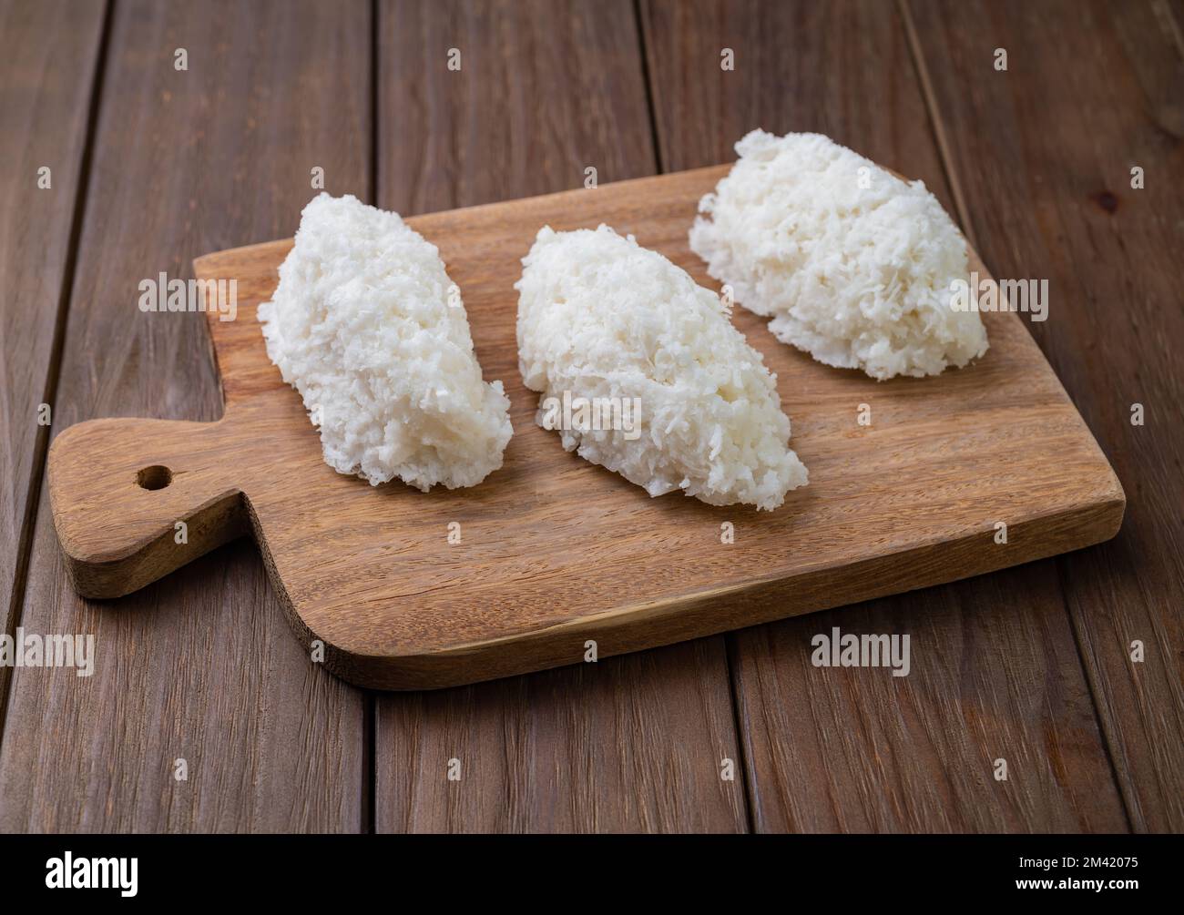 Cocada, traditional latin american coconut candy with grated coconut ...