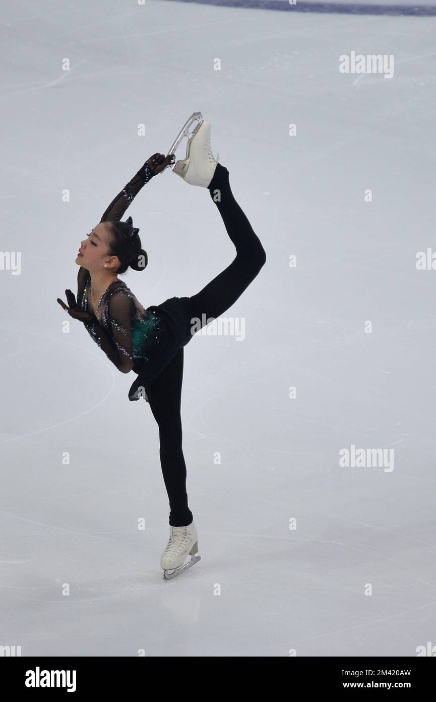 Minsol Kwon during the ISU Grand Prix of Figure Skating Final 2022 at ...