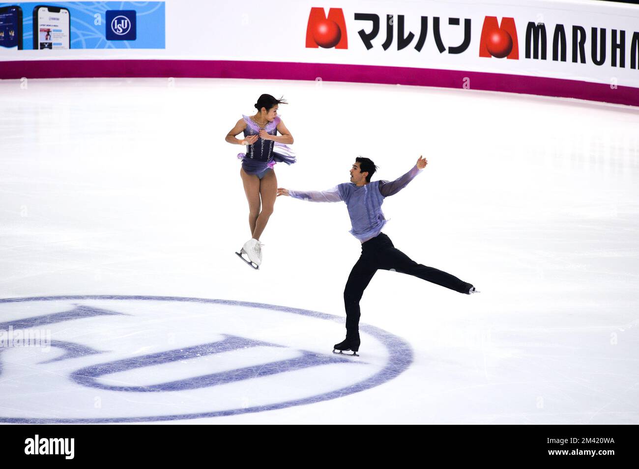Emily Chan, Spencer Akira Howe during the ISU Grand Prix of Figure ...