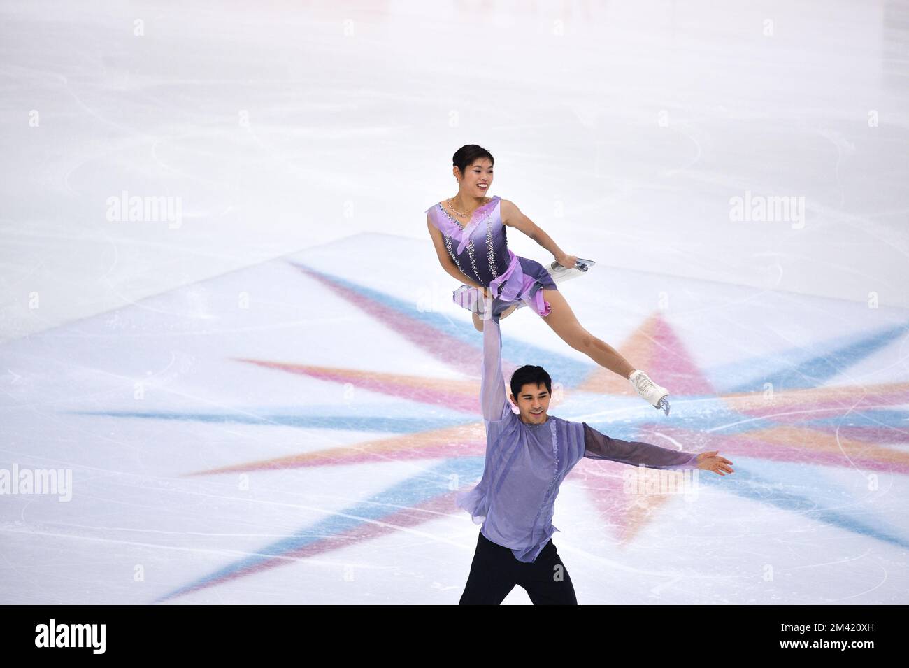 Emily Chan, Spencer Akira Howe during the ISU Grand Prix of Figure ...