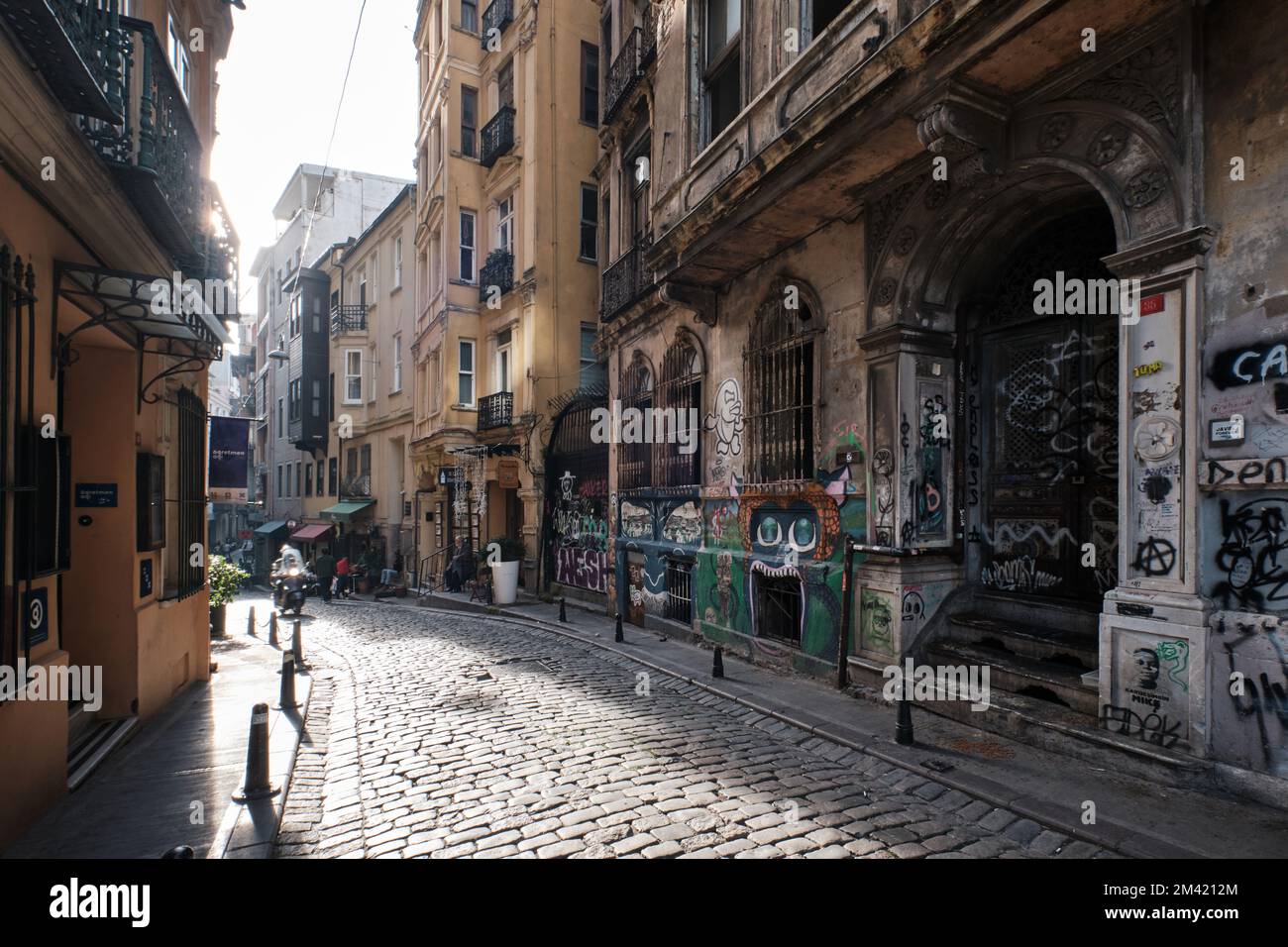 Istanbul, Turkey - December 17 2022: View of famous tourist place ...