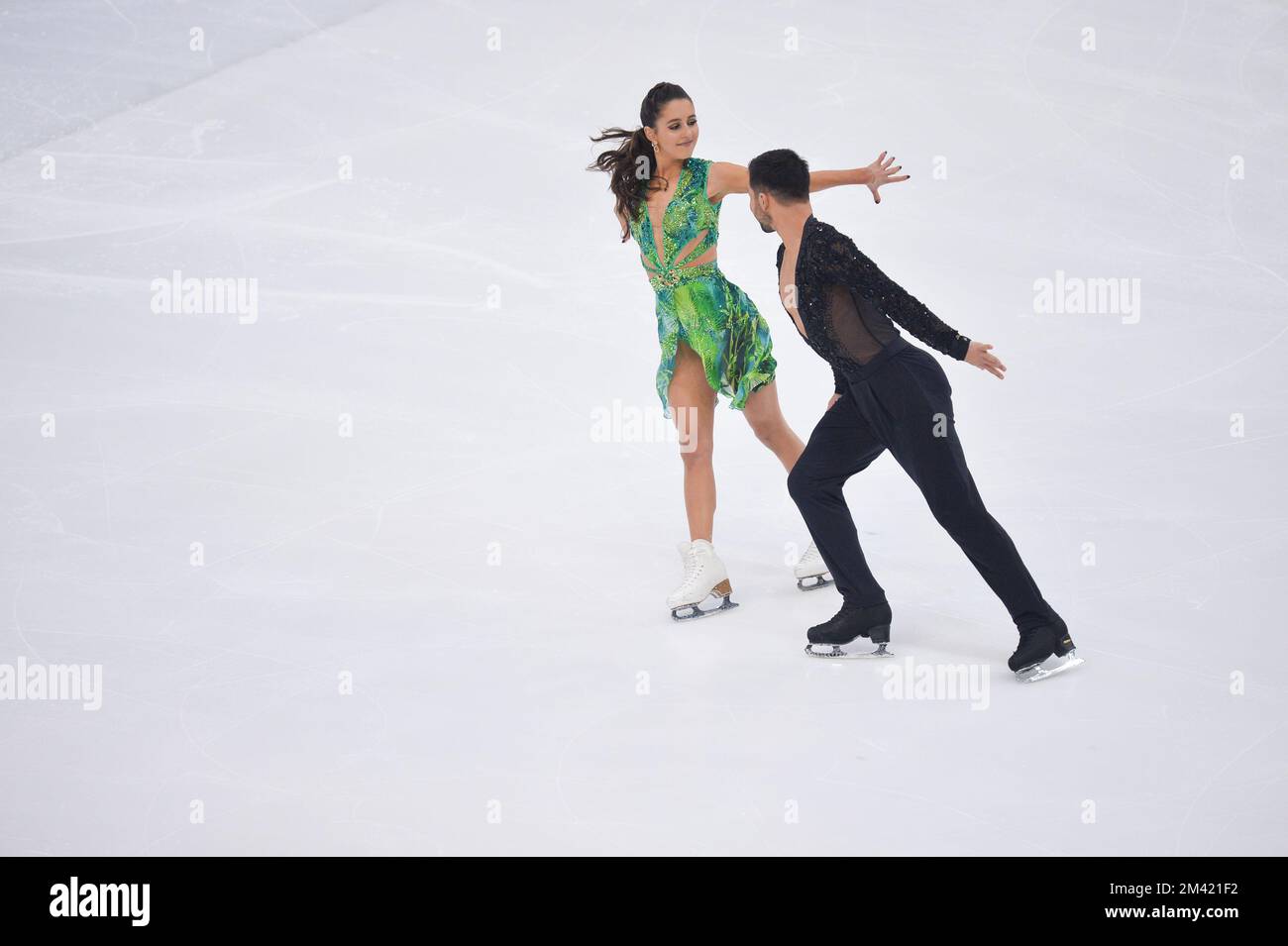 Leah Fear, Lewis Gibson during the ISU Grand Prix of Figure Skating ...
