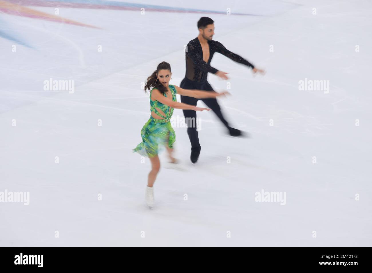 Leah Fear, Lewis Gibson during the ISU Grand Prix of Figure Skating ...
