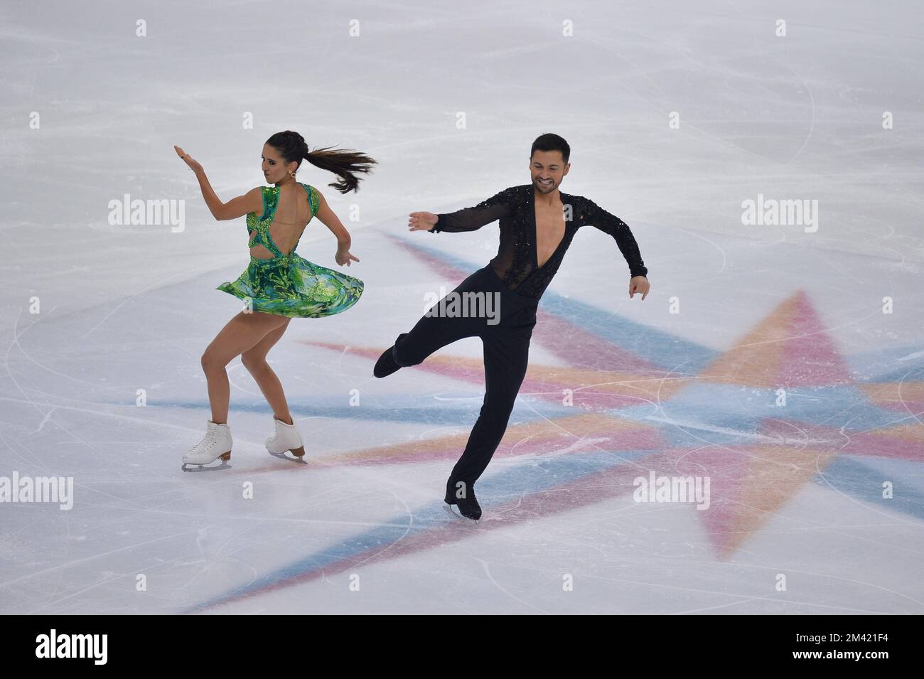 Leah Fear, Lewis Gibson during the ISU Grand Prix of Figure Skating ...