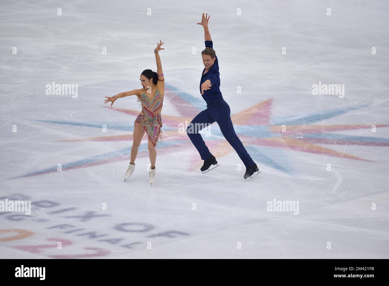 Madison Chock, Evan Bates during the ISU Grand Prix of Figure Skating ...