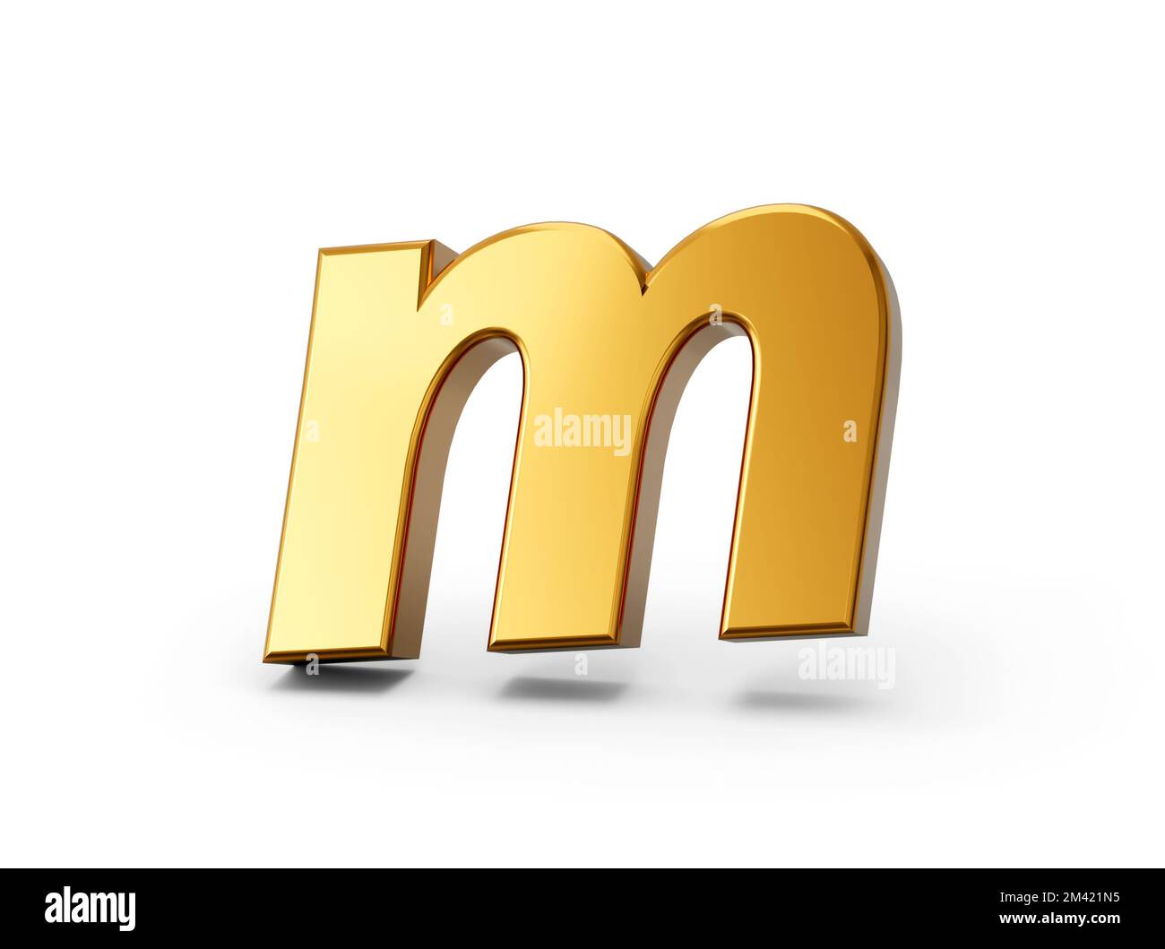 M Letter In Gold
