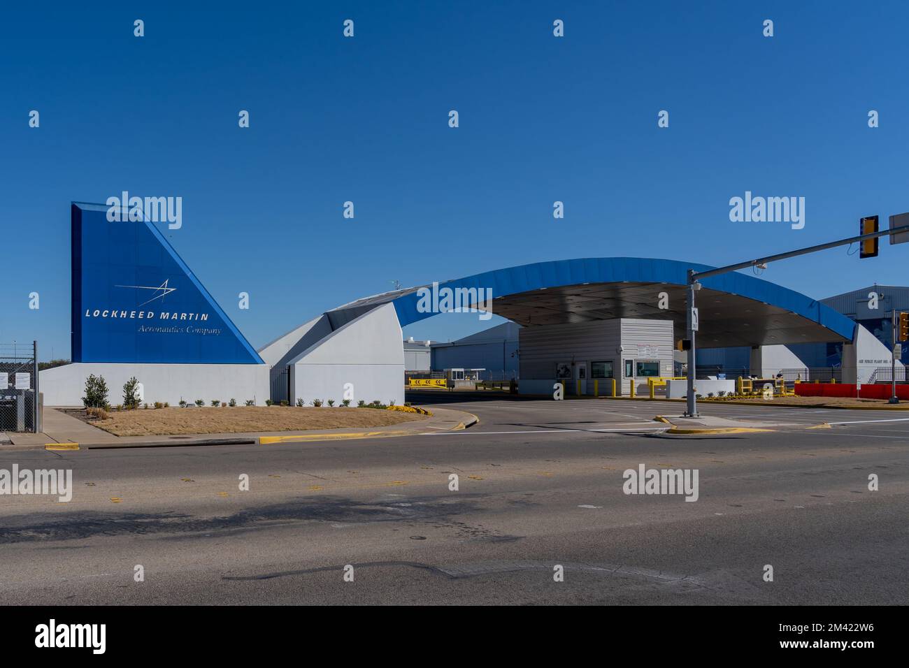 The entrance to Lockheed Martin Aeronautics Company facility in Fort ...
