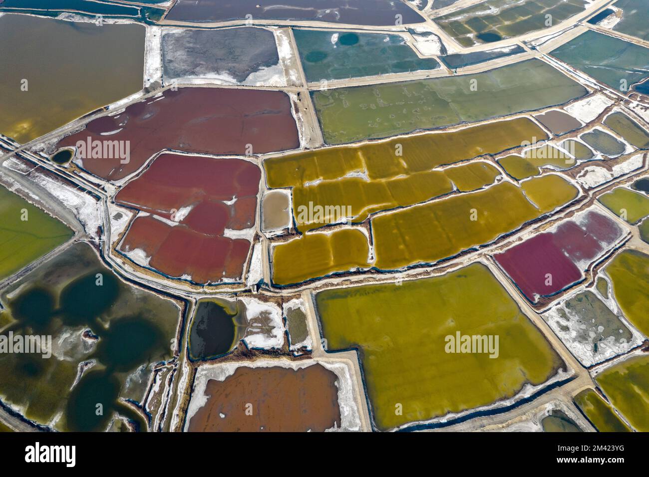 YUNCHENG, CHINA - DECEMBER 18, 2022 - Aerial photo shows the beautiful ...