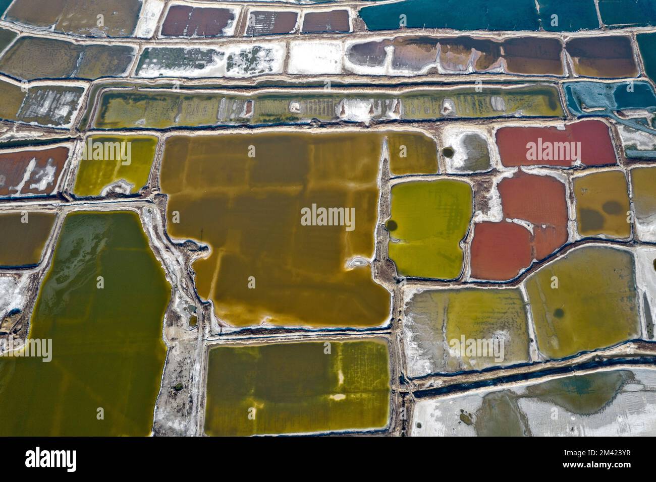 YUNCHENG, CHINA - DECEMBER 18, 2022 - Aerial photo shows the beautiful ...