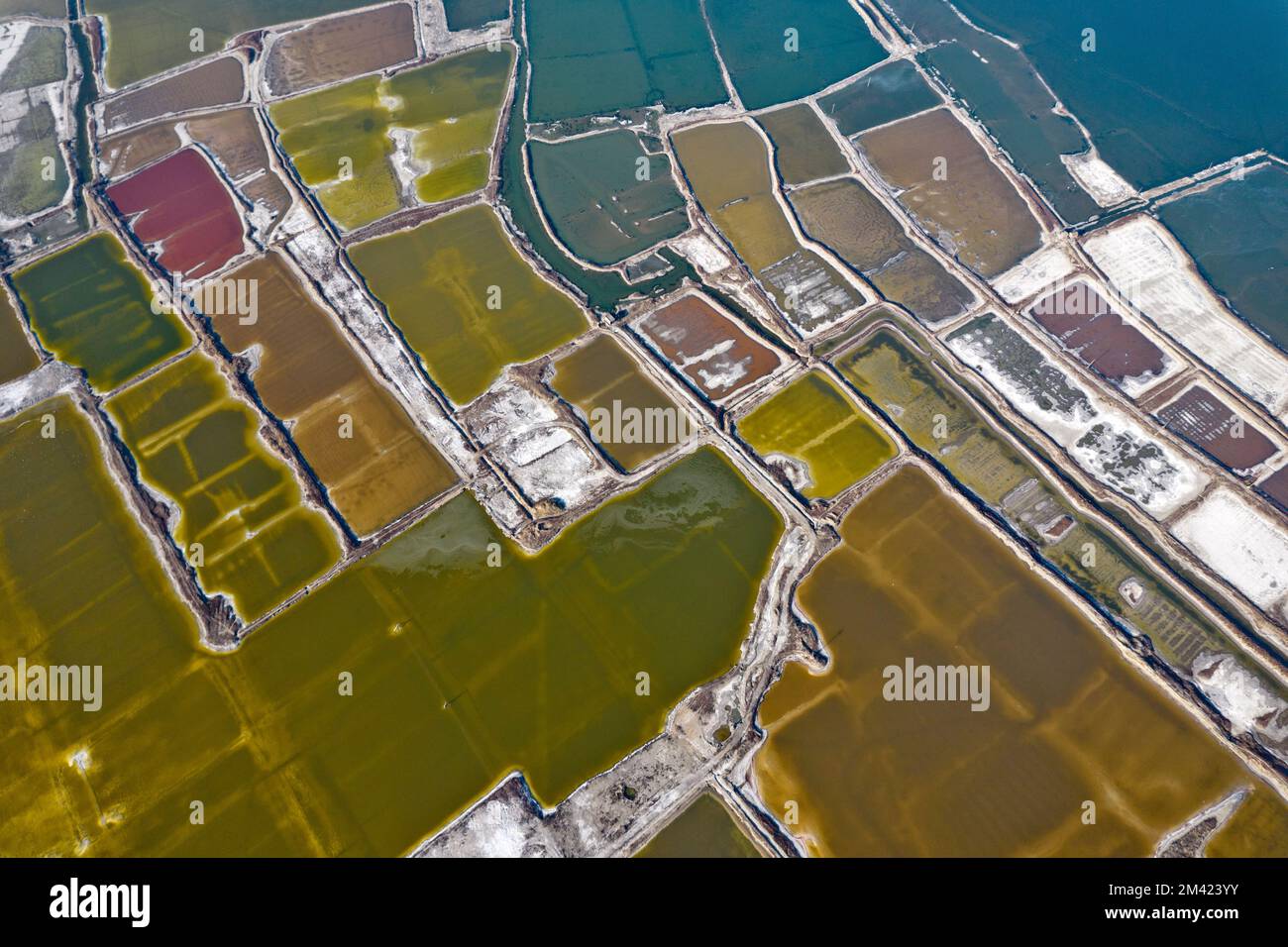 YUNCHENG, CHINA - DECEMBER 18, 2022 - Aerial photo shows the beautiful ...