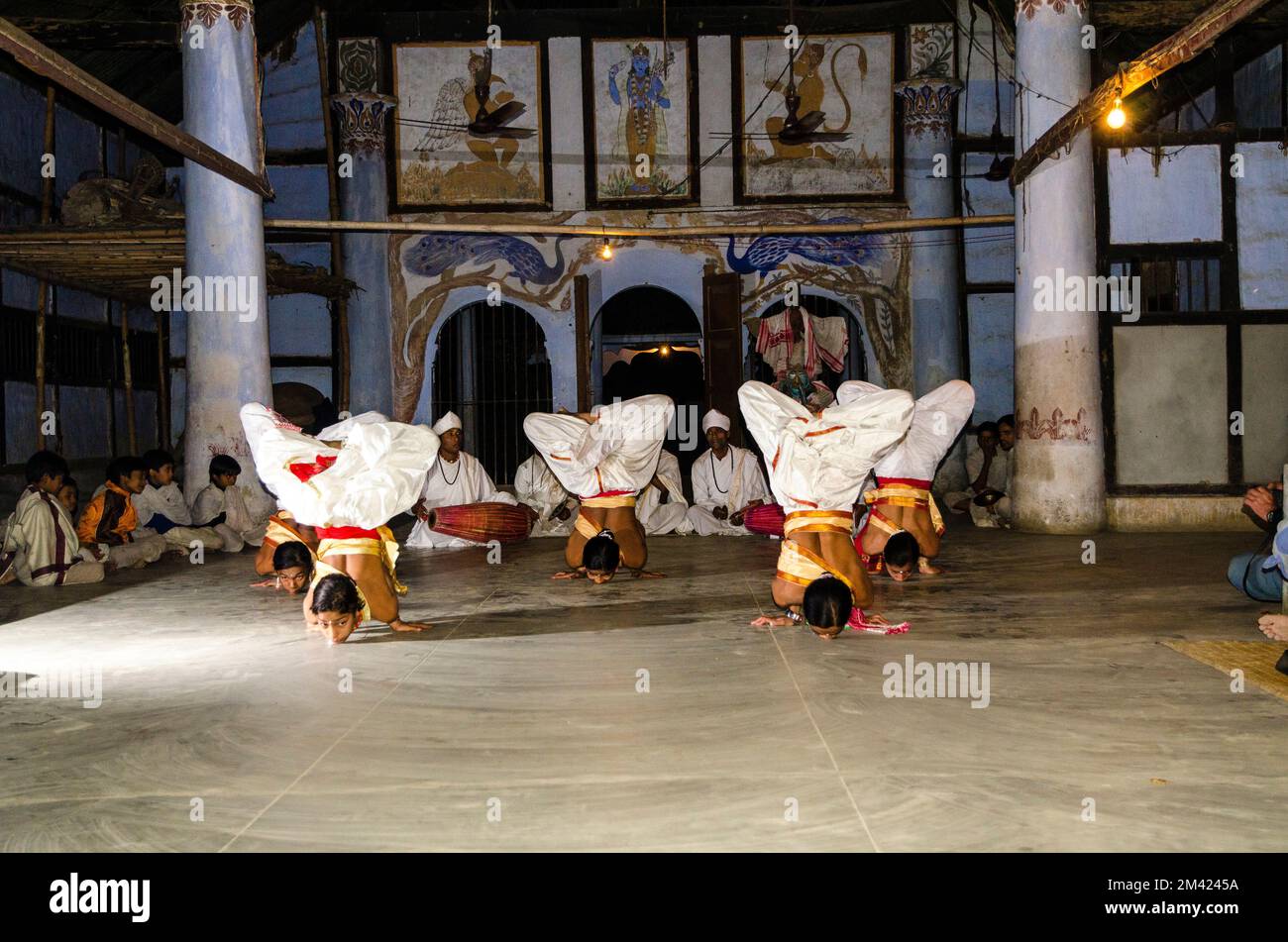 Monks of one of the Sattras, the Vaishnava Monasteries on Majuli Island ...