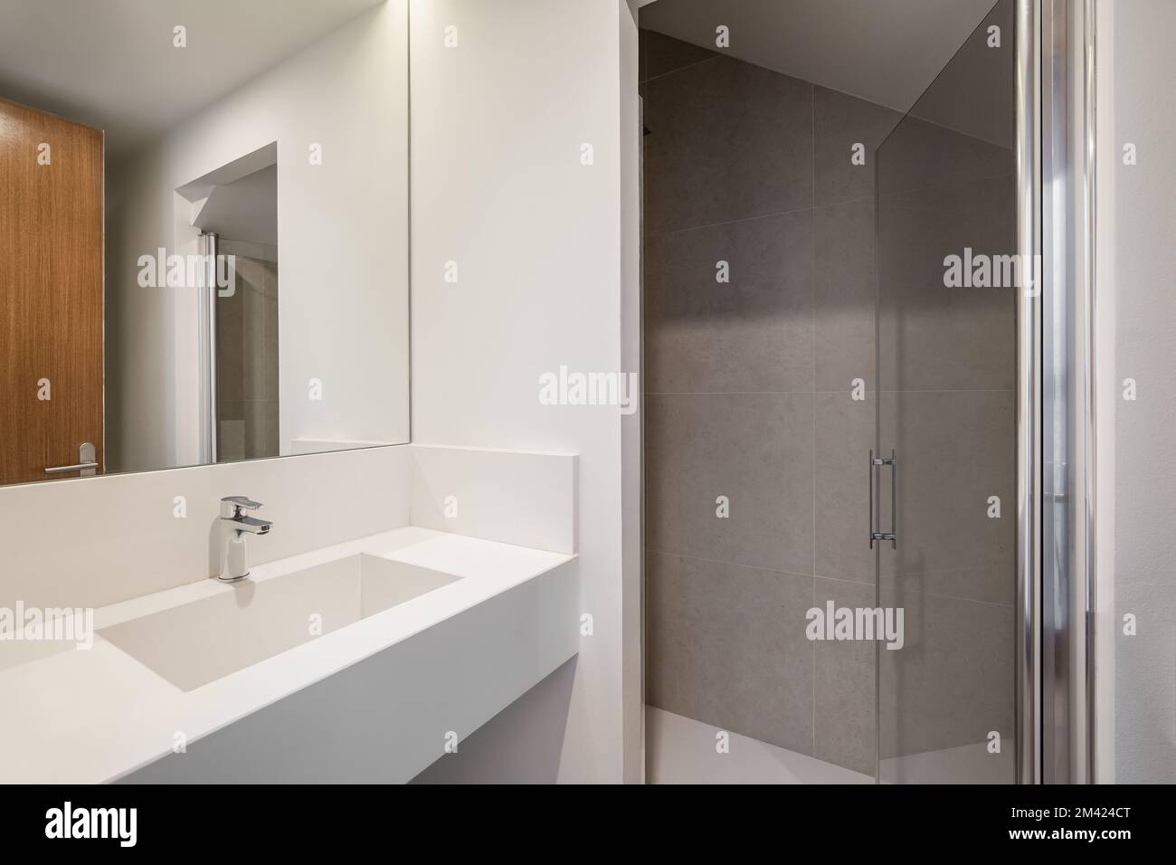 Open Bathroom With Glass