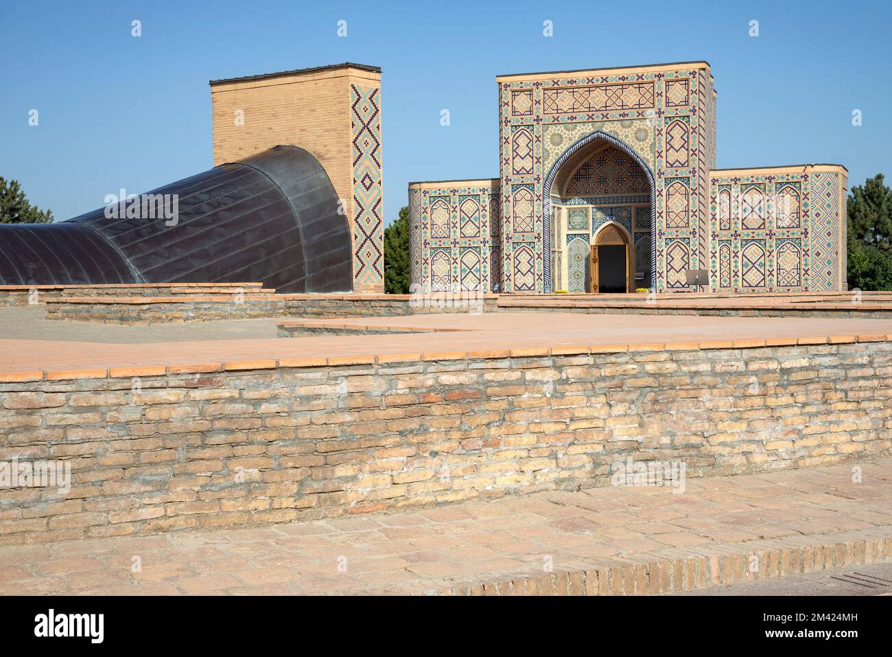 SAMARKAND, UZBEKISTAN - SEPTEMBER 13, 2022: On the territory of the ...