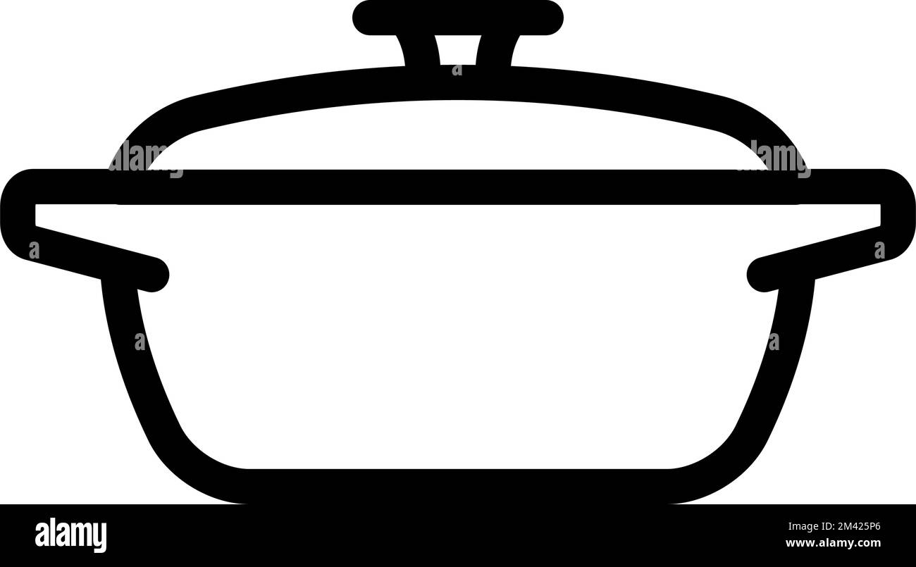 cook pot cooking line icon vector illustration Stock Vector Image & Art ...