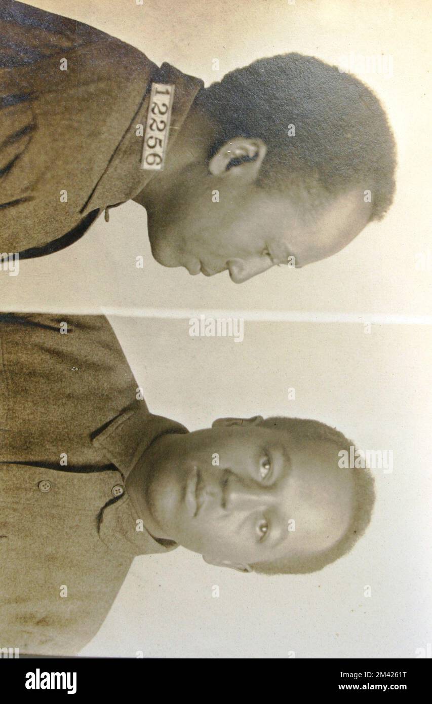 Photograph of William Frazier. This item is the prison photograph, also ...