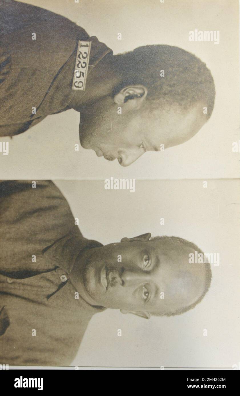 Photograph of George Hobbs. This item is the prison photograph, also ...