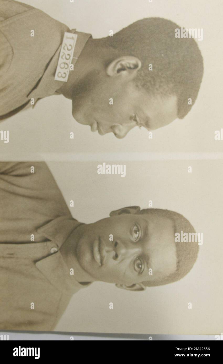 Photograph of Nathan Humphries, Jr.. This item is the prison photograph ...