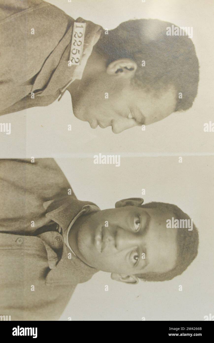 Photograph of Ben Cecil. This item is the prison photograph, also known ...